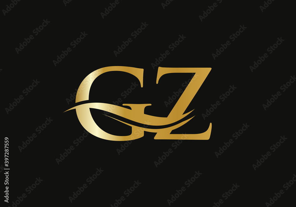 Letter GZ Logo Design for business and company identity. Creative GZ ...