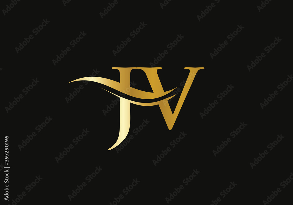 Initial JV logo design. Creative and Minimalist Letter JV Logo Design ...