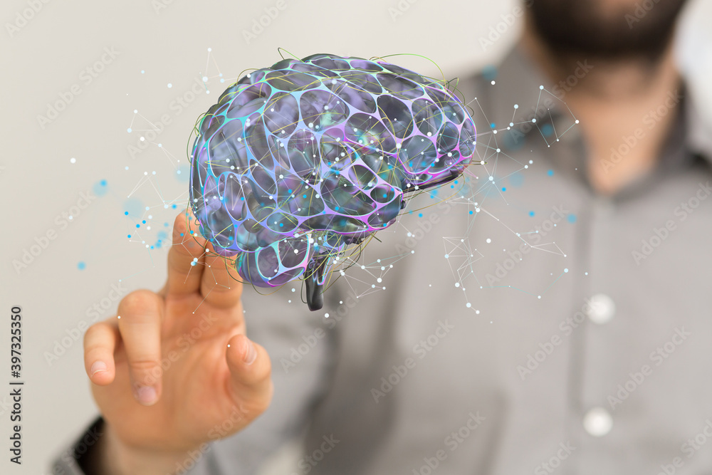 intelligence brain ai digtal 3d artificial intelligence Stock Photo ...