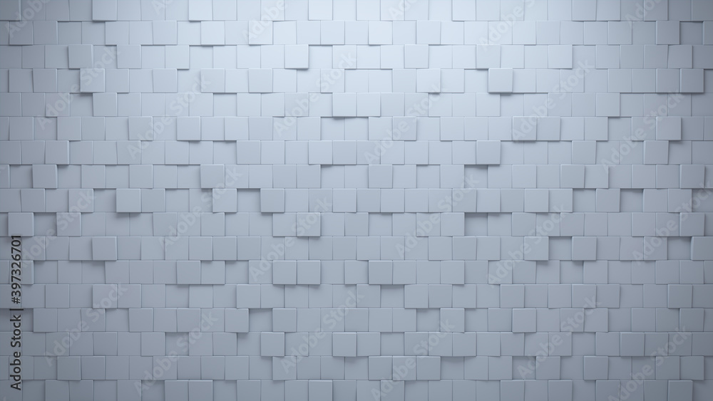 Futuristic, High Tech, light background, with an offset square block ...