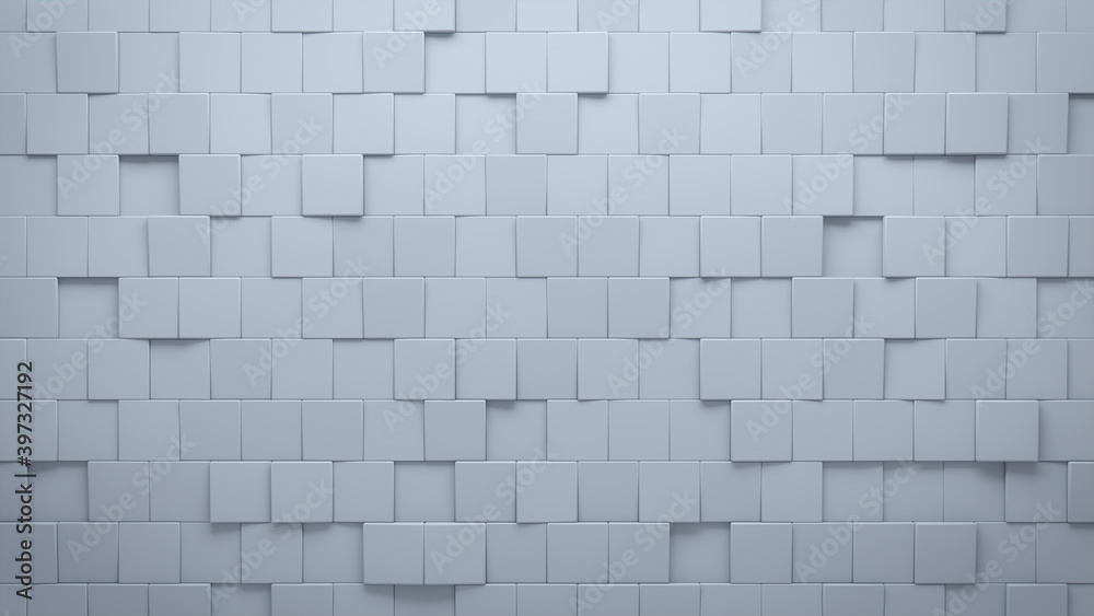 Futuristic, High Tech, light background, with an offset square block ...