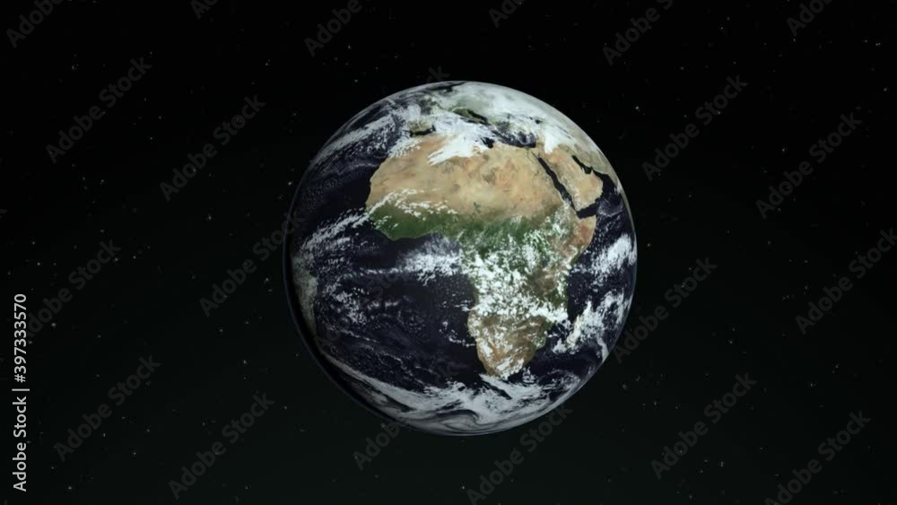 Vidéo Stock Photo realistic 3D earth. Planet Earth from space ...