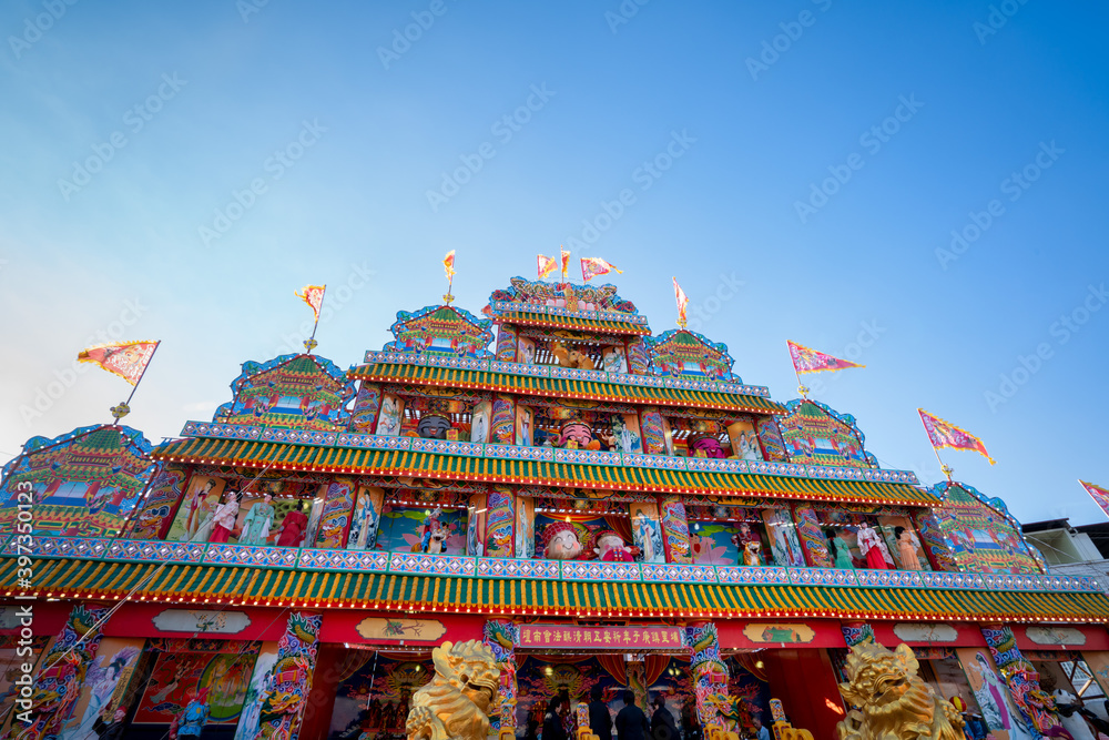 Puli Township, Nantou County, Taiwan - Dec. 02, 2020: Chinese altar ...