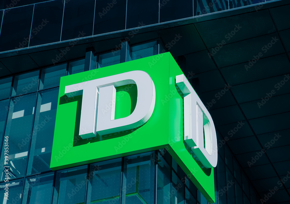 Toronto, Canada-26 July, 2020: TD Canada Trust bank, located in the ...