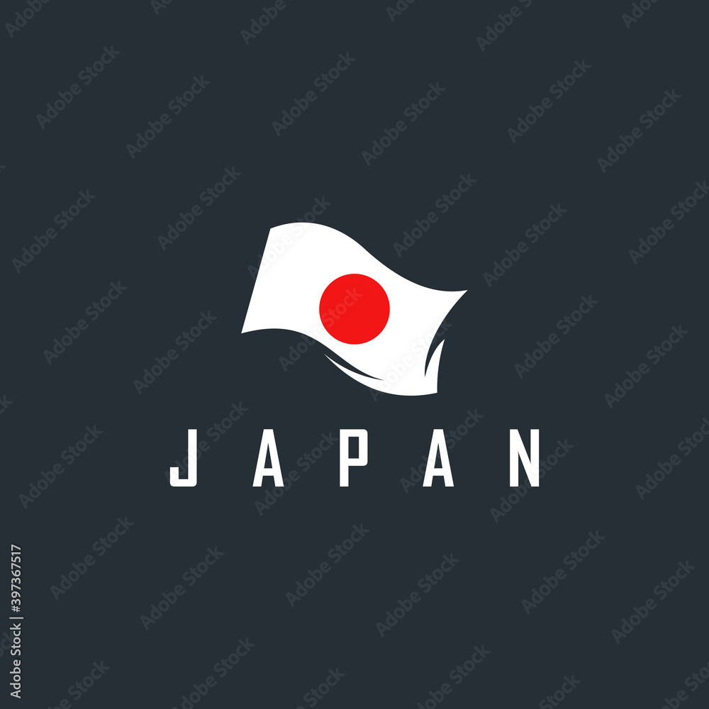 FLAG OF JAPAN VECTOR ILLUSTRATION, Japan flag vector graphic. Rectangle ...