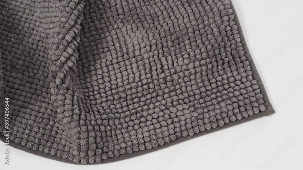 Rug or carpet texture and background with Wrinkled. It is grey color ...