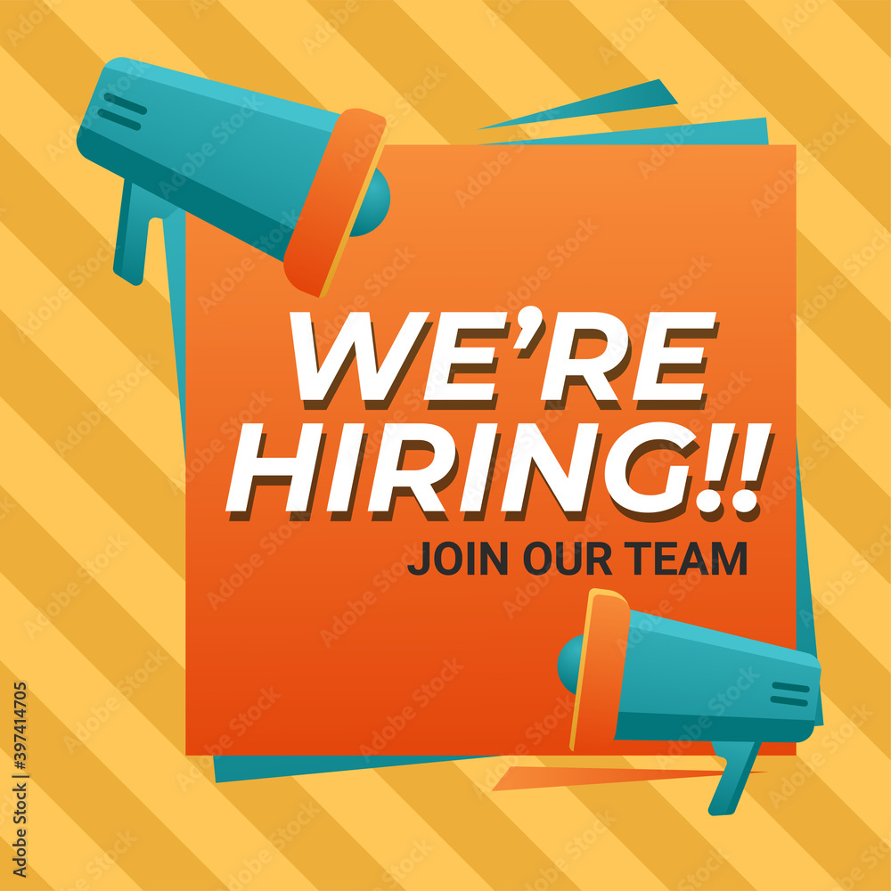 job vacancy Poster or Banner Design Stock Vector | Adobe Stock