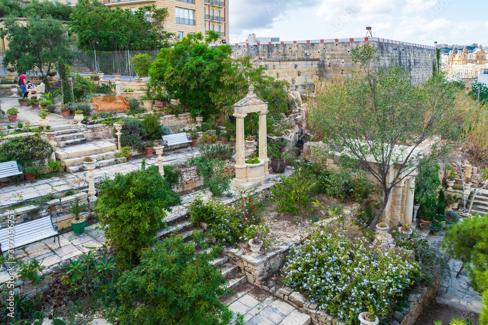 The garden at Villa Frere in Pieta, Malta was once a prestigious ...