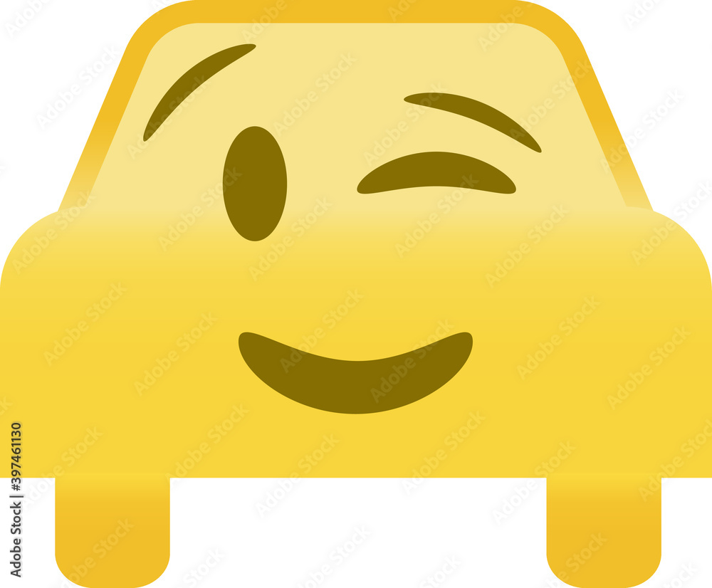 emoji voiture pour vos message, reseaux sociaux Stock Vector | Adobe Stock