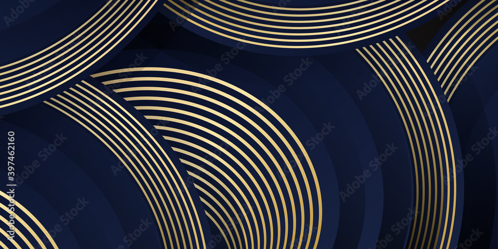 Blue gold background vector illustration lighting effect graphic for ...