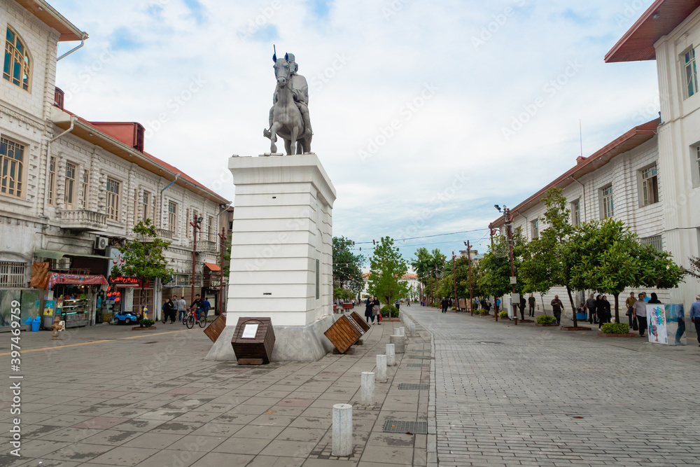 Rasht, Iran - June 2018: Rasht city central area in Iran. Rasht is a ...