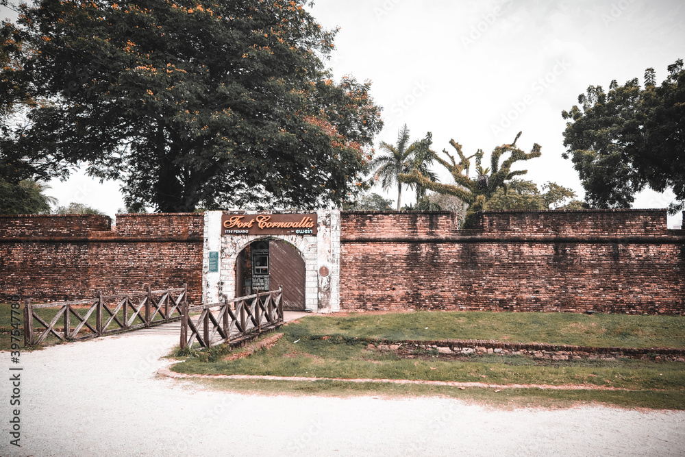 PENANG, MALAYSIA - DECEMBER 6, 2020 : Fort Cornwallis is a star fort in ...