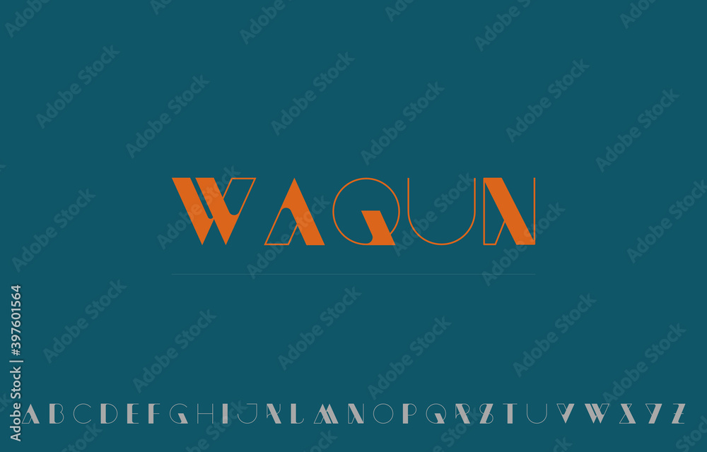 vector illustration of alphabet letter A to Z logo design Stock Vector ...