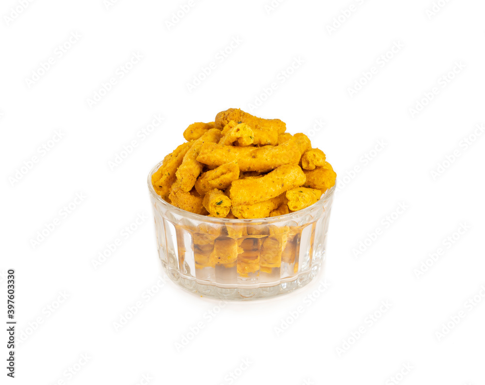 Indian Traditional Spicy Ganthiya or Gathiya, Gathia Are Deep Fried ...