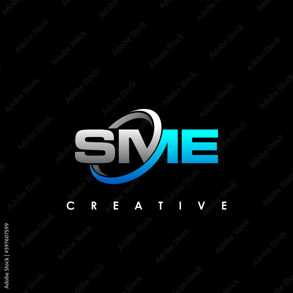 SME Letter Initial Logo Design Template Vector Illustration Stock ...