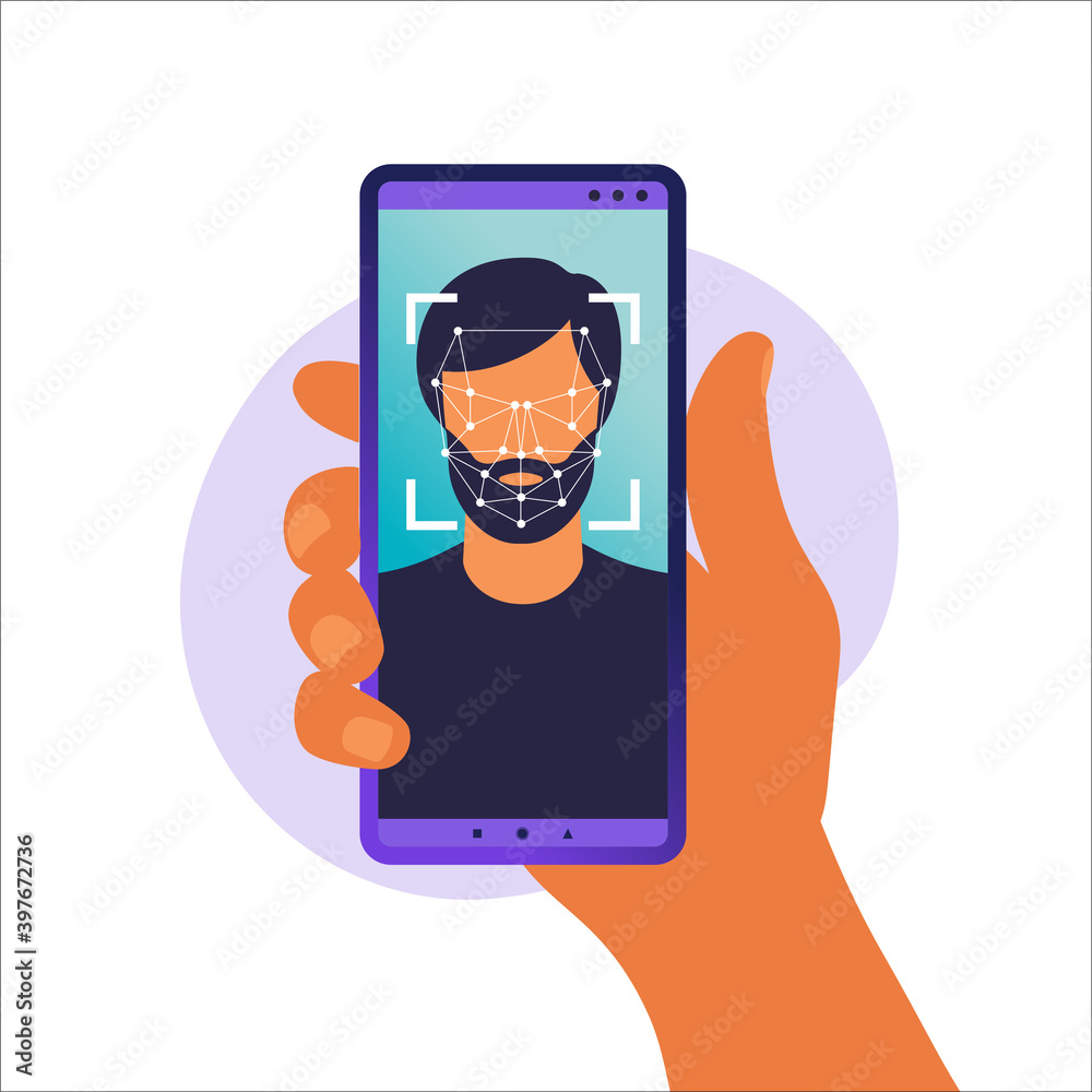 Face Id Face Recognition System Facial Biometric Identification