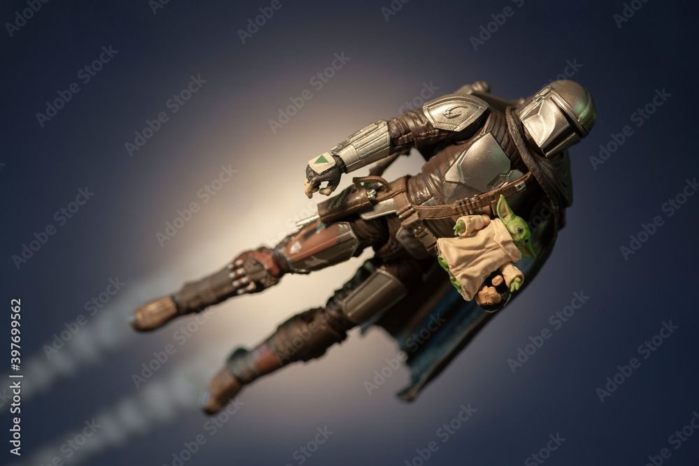 Boba Fett Jetpack Flying