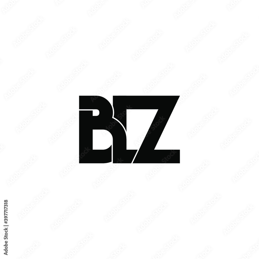 blz letter original monogram logo design Stock Vector | Adobe Stock