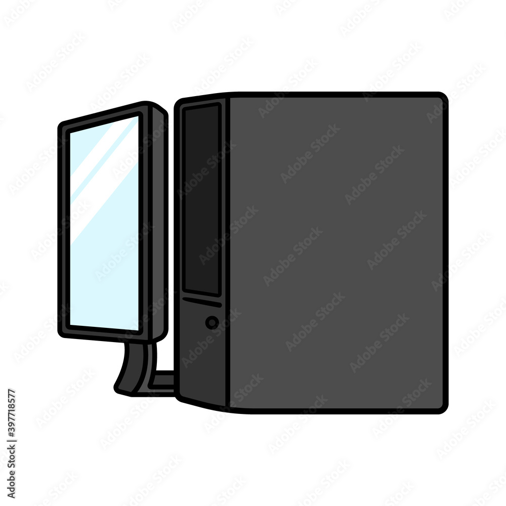 Cartoon Monitor and CPU Illustration Stock Vector | Adobe Stock