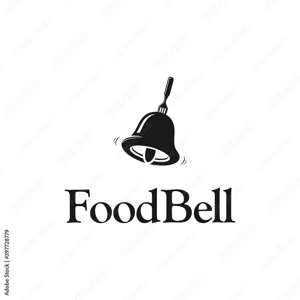 Bell food logo vector illustration Stock Vector | Adobe Stock