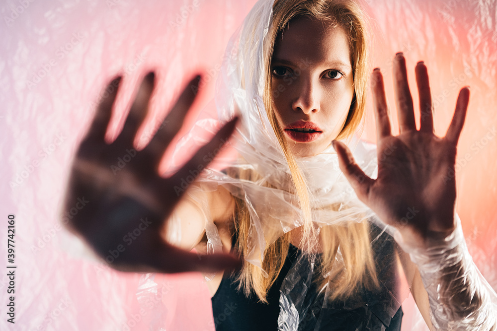 Stop violence. Woman protection. Female rights. Equality freedom. Art ...