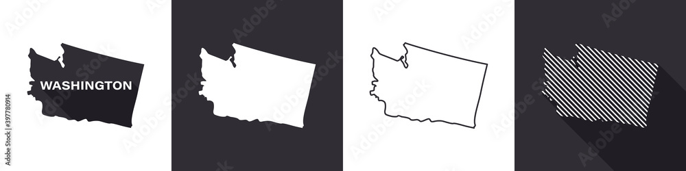 Map of Washington. United States of America Washington. State maps ...