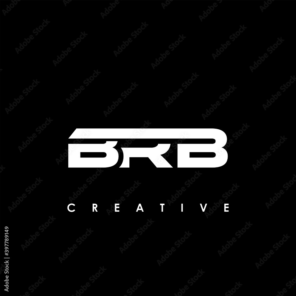 BRB Letter Initial Logo Design Template Vector Illustration Stock ...