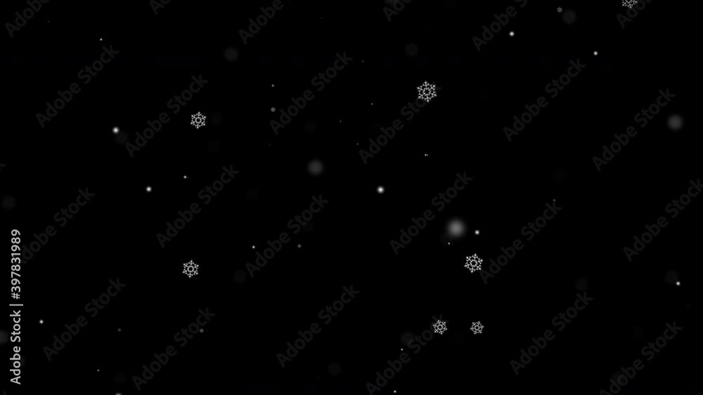 2D motion graphics background snow. .Abstract background with animation ...