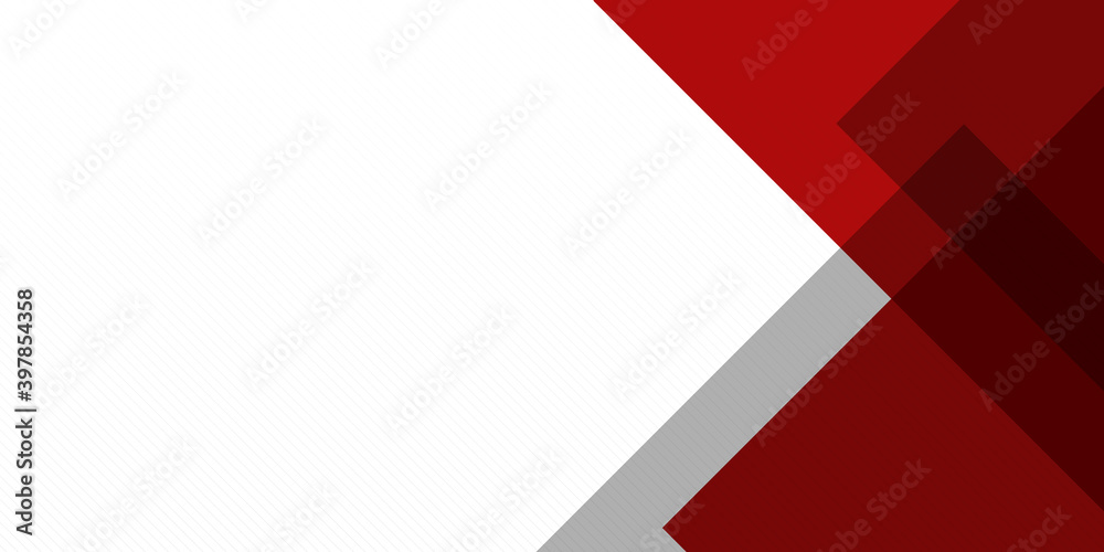 Simple modern flat red abstract background with white space for text ...