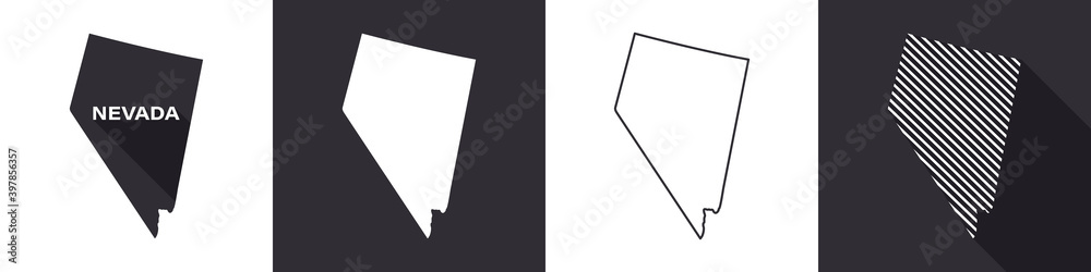 State of Nevada. Map of Nevada. United States of America Nevada. State ...