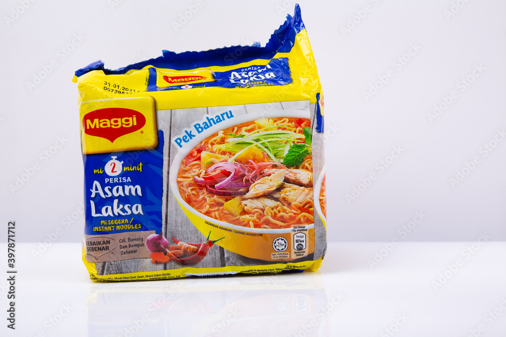 Kuala Lumpur, Malaysia-April 15, 2020 : Conceptual Editorial of Maggi ...