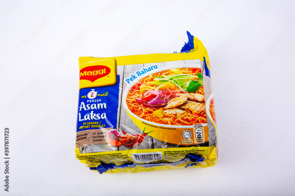 Kuala Lumpur, Malaysia-April 15, 2020 : Conceptual Editorial of Maggi ...
