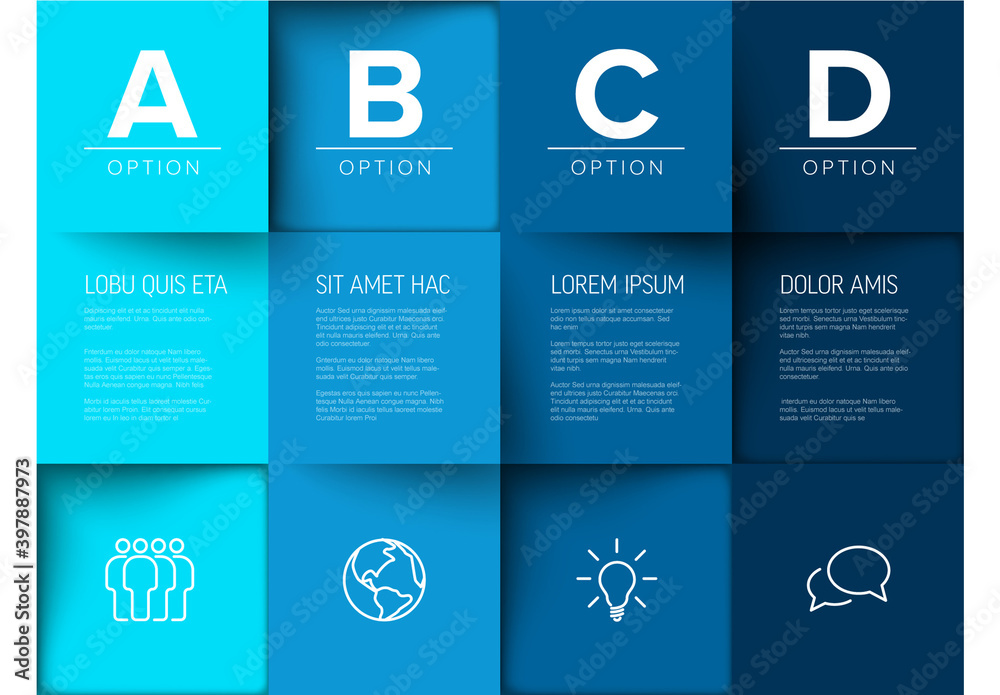 Schema Layout with Icons Stock Template | Adobe Stock