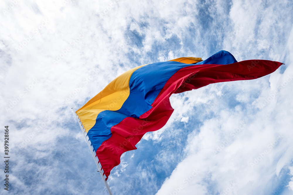 Bandera de Colombia, tricolor, simbolo patrio de la república de ...
