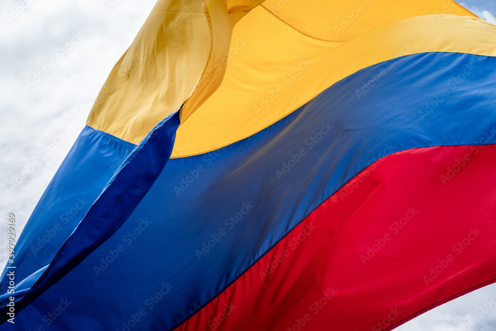Bandera de Colombia, tricolor, simbolo patrio de la república de ...