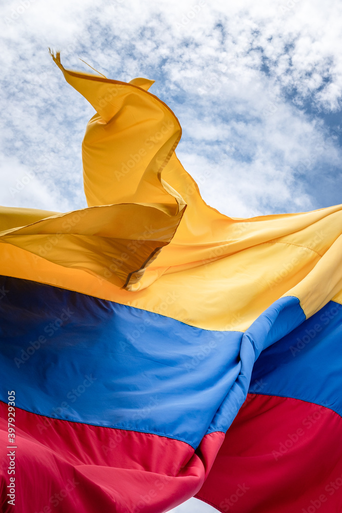 Bandera de Colombia, tricolor, simbolo patrio de la república de ...