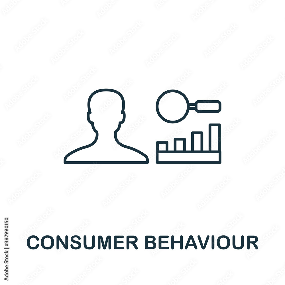 Consumer Behaviour icon. Line style element from loyalty program ...