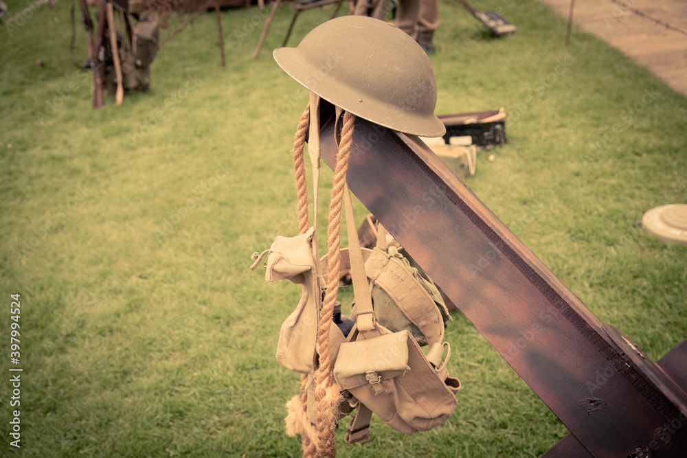 Props and equipment for World war II wargames Stock Photo | Adobe Stock