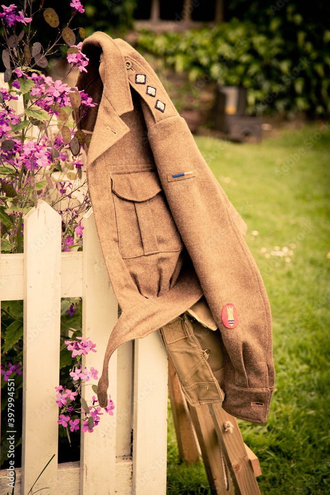 Props and equipment for World war II wargames Stock Photo | Adobe Stock