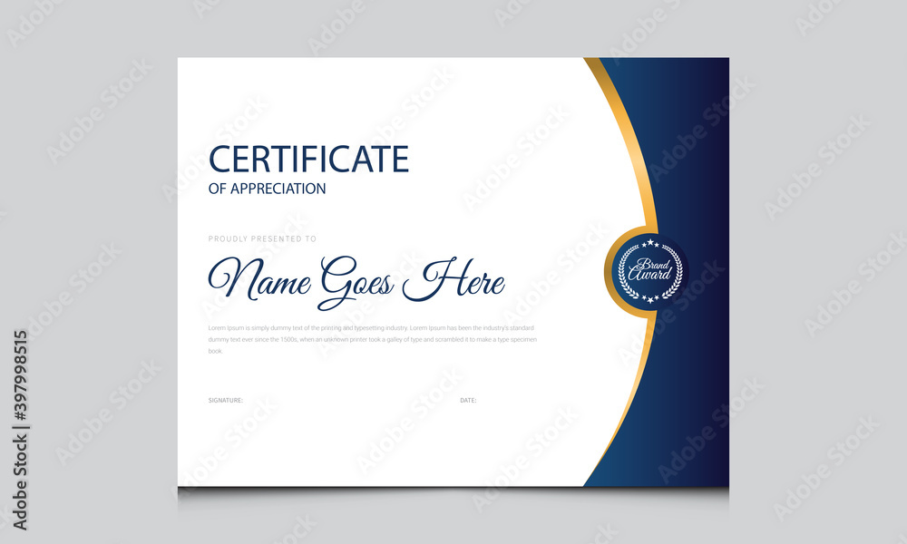 College Certificate Designs
