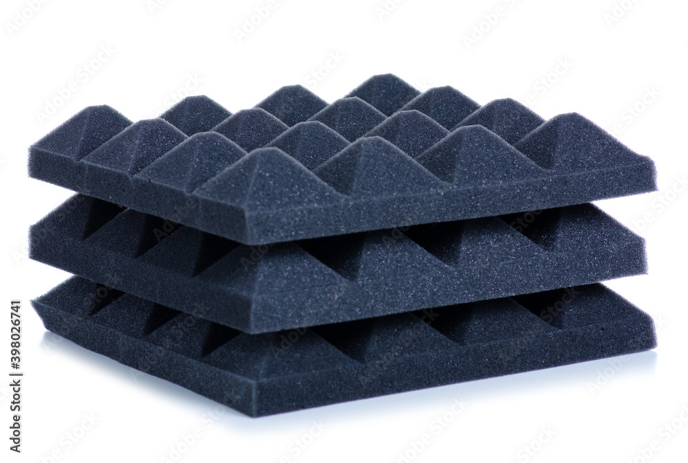 Noise acoustic foam on white background isolation Stock Photo | Adobe Stock