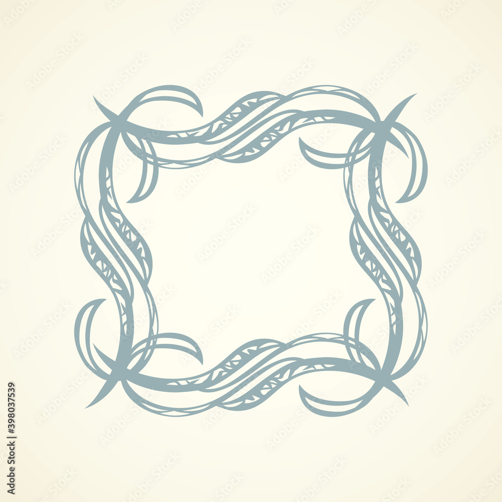 Vignette. Vector drawing Stock Vector | Adobe Stock