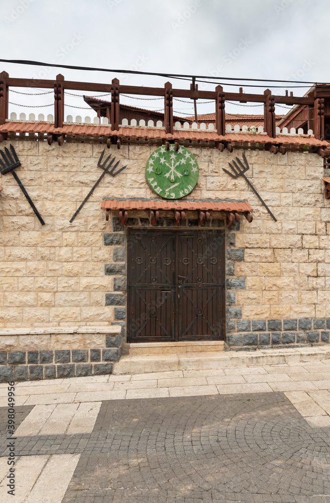 Architecture in the national Adyghe style in the Muslim Circassian ...