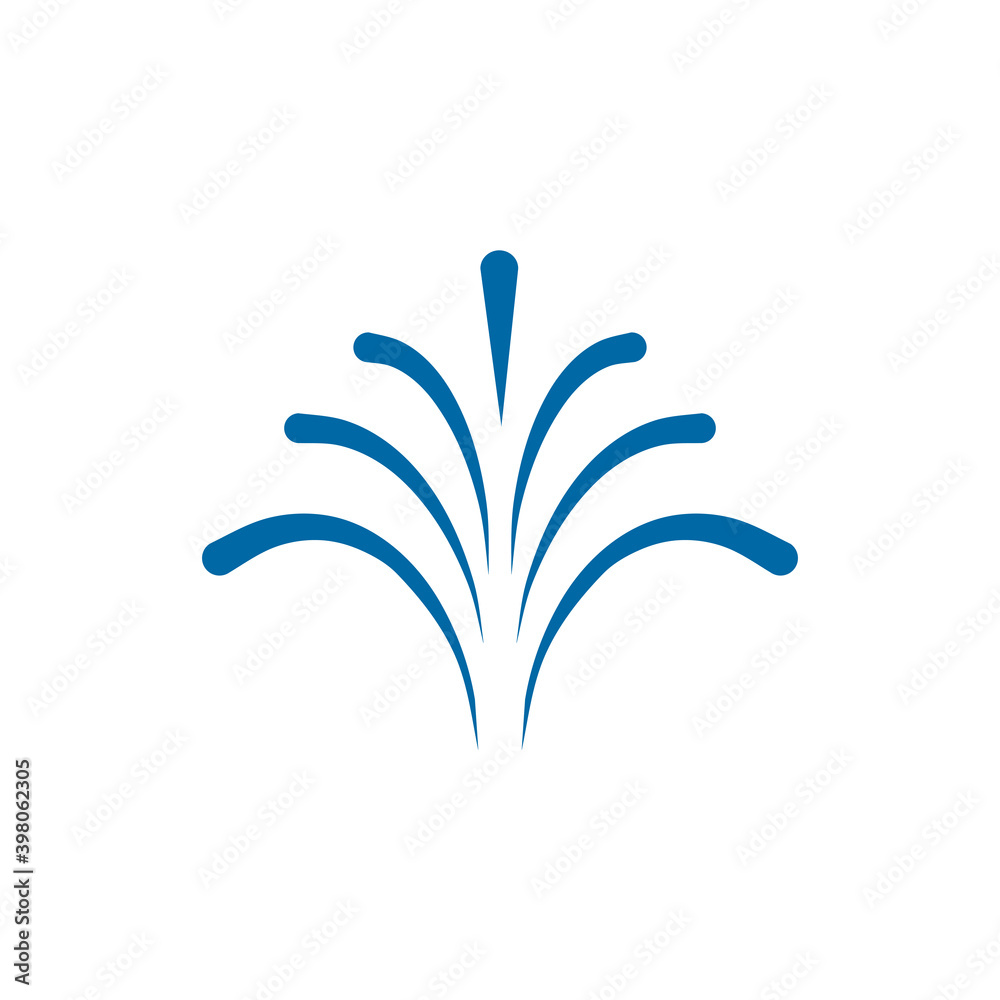 Fountain water logo design template Stock Vector | Adobe Stock