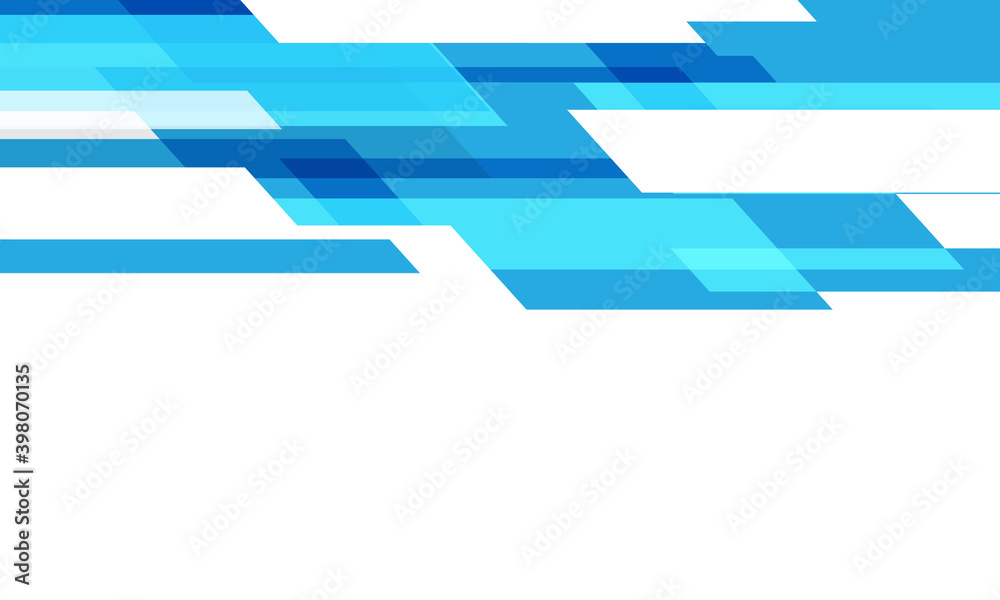Abstract Blue Technology Geometric Speed On White With Blank Space Design Modern Futuristic