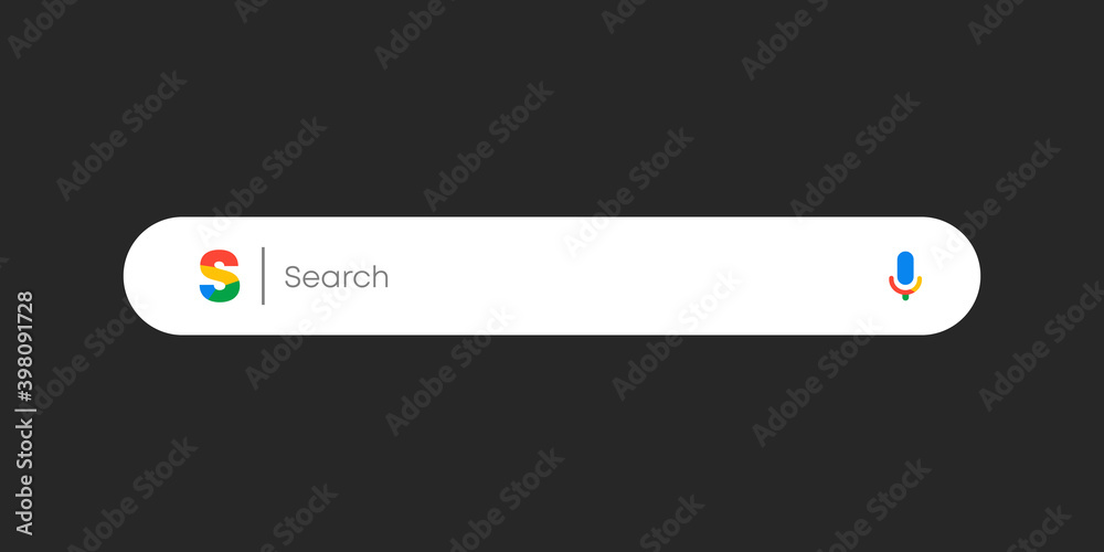 Google Search button vector on dark background Stock Vector | Adobe Stock