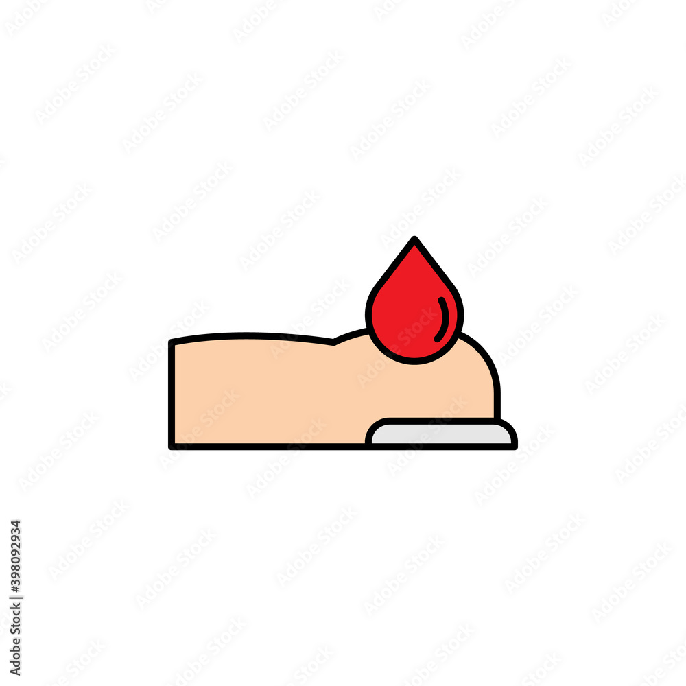 blood line icon. Signs and symbols can be used for web, logo, mobile ...