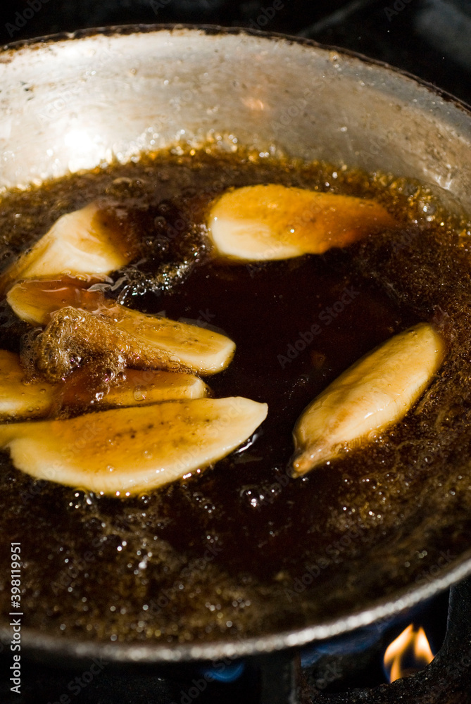 Bananas foster Dessert. Classic Creole or Cajun dessert favorite ...