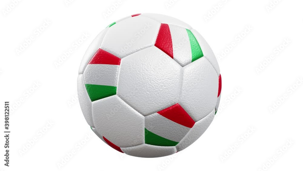 Realistic 360-degree seamless looping roll of the Italy flag textured ...