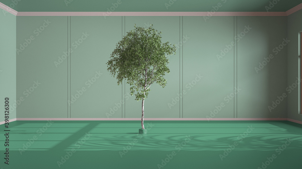 Imaginary fictional architecture, interior design of hall, classic ...